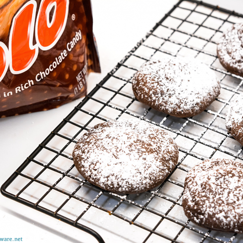 Rolo Cookies - Rolo Cake Mix Cookies - Beyer Eats and Drinks