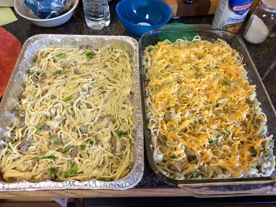 Creamy Hamburger Spaghetti Casserole