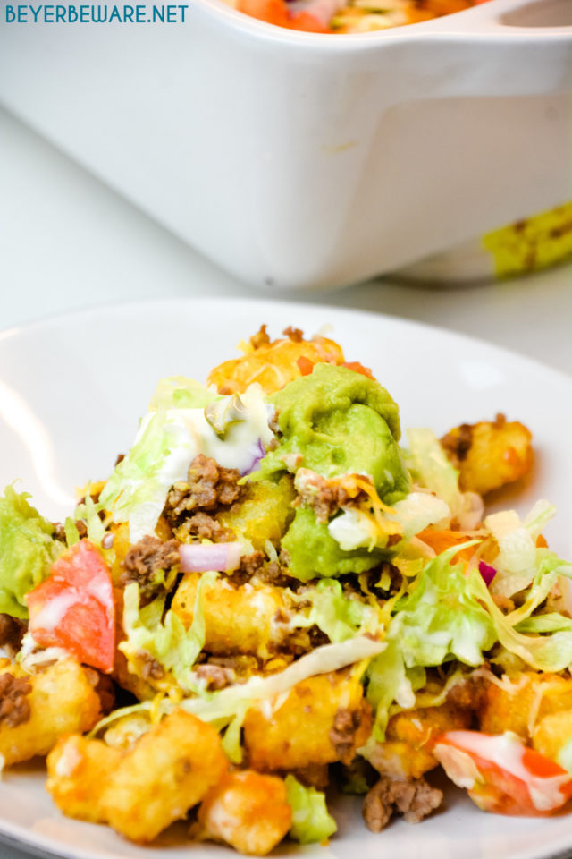 Totchos - Tater Tot Nachos - Beyer Eats and Drinks
