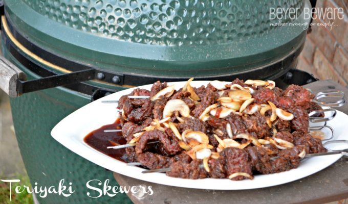 Teriyaki Beef Cube Steak Skewers or Chicken on a Stick - Beyer Eats and ...