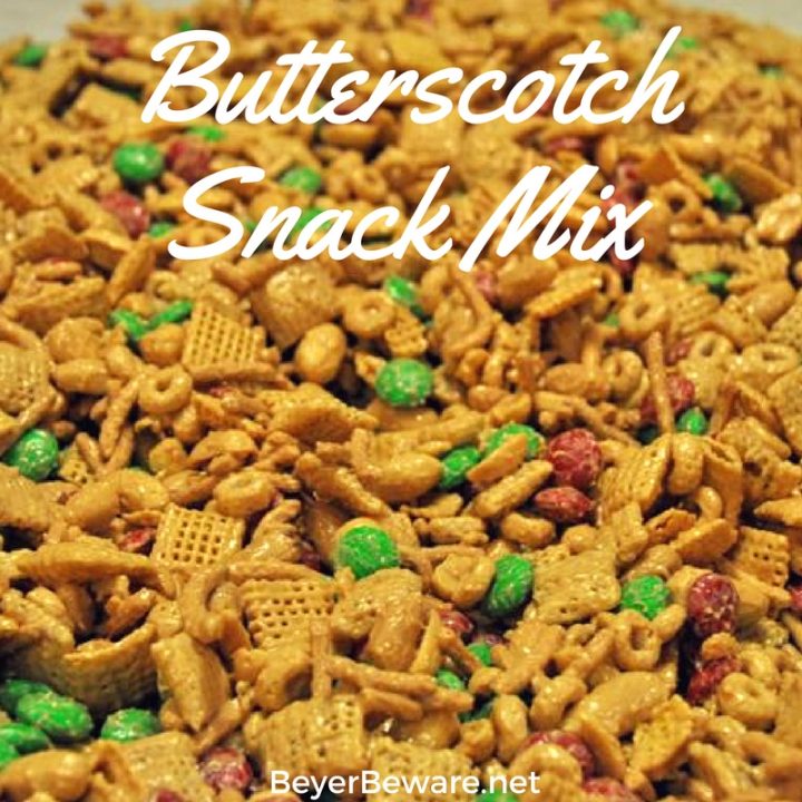 Butterscotch Snack Mix - Peanut Butter Chex Mix - Beyer Eats and Drinks