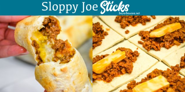 Sloppy Joe Sticks - Handheld Sloppy Joes - Beyer Eats and Drinks