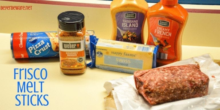 Frisco Melt Sticks - Stuffed Frisco Melt Burgers - Beyer Eats and Drinks