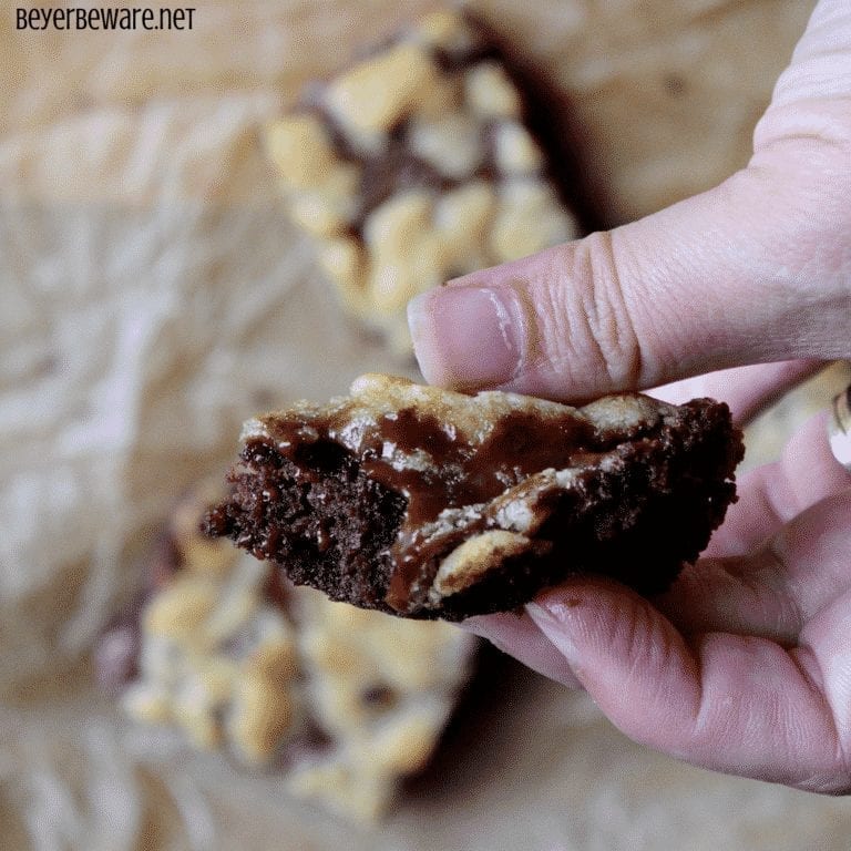 Caramel Brookie Bars - Beyer Eats and Drinks