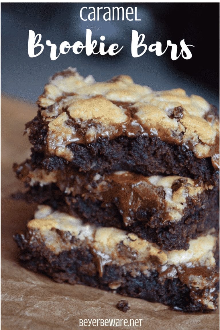 Caramel Brookie Bars - Beyer Eats and Drinks