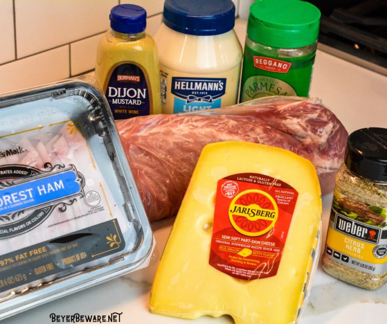 Cordon Bleu Pork Loin - Stuffed Pork Loin Recipe - Beyer Eats and Drinks