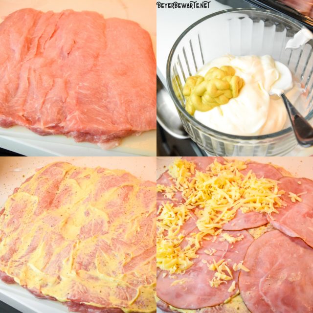 Cordon Bleu Pork Loin - Stuffed Pork Loin Recipe - Beyer Eats and Drinks