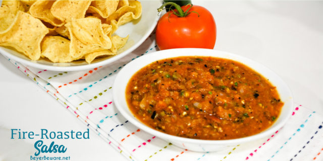 Fire Roasted Salsa - Grilled Salsa Recipe