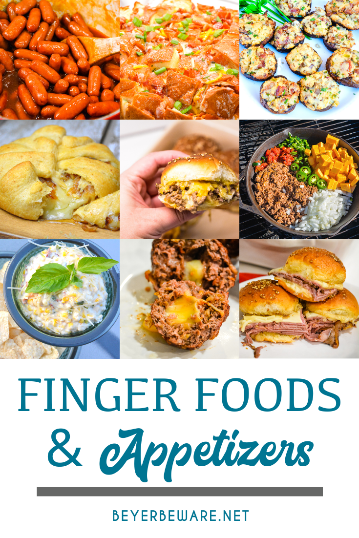 Finger Foods and Appetizers for a Party