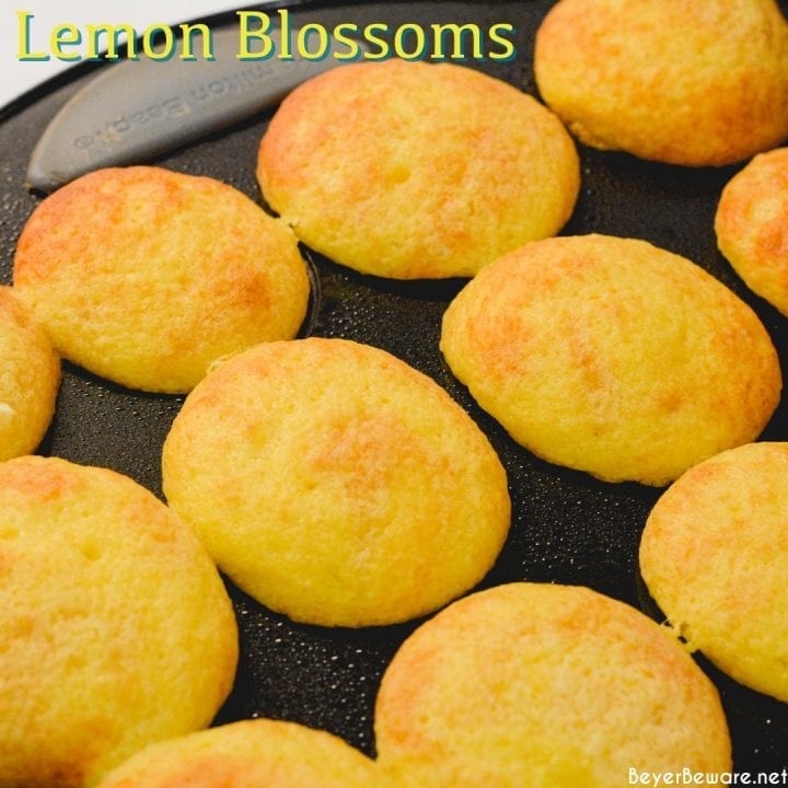 Lemon Bites - Lemon Blossoms made with a Cake Mix - Beyer Eats and Drinks