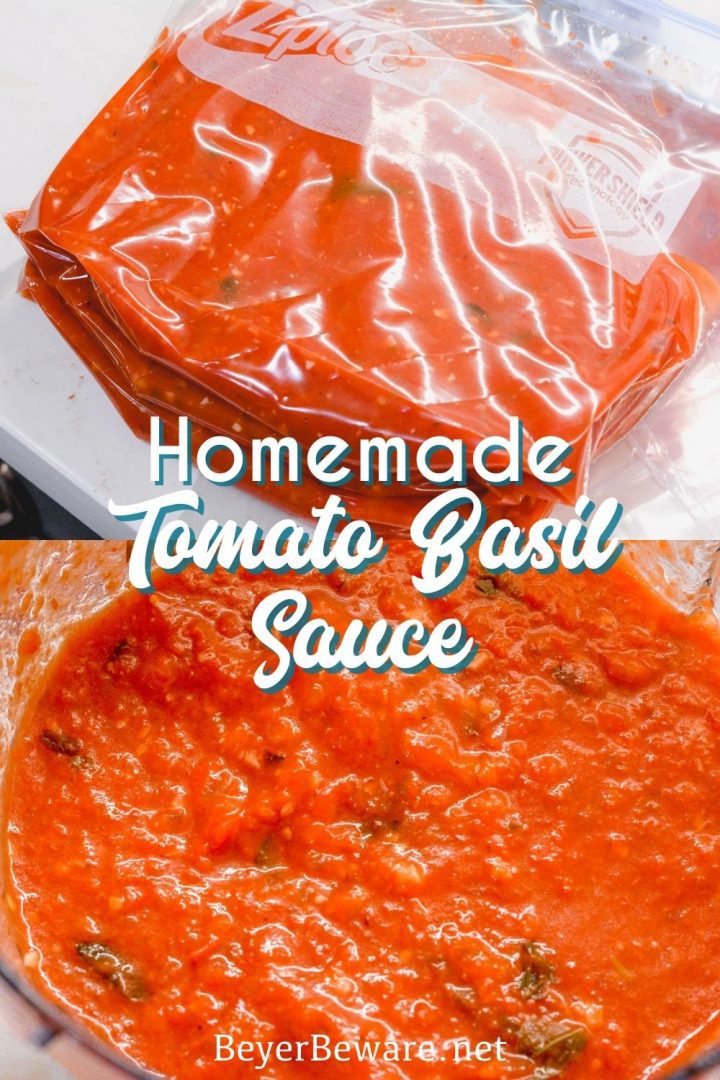 Roasted Tomato Basil Sauce - Homemade Tomato Sauce Recipe - Beyer Eats ...