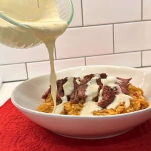 Arroz con Carne Asada: Mexican Rice, Steak, and Queso - Beyer Eats and ...