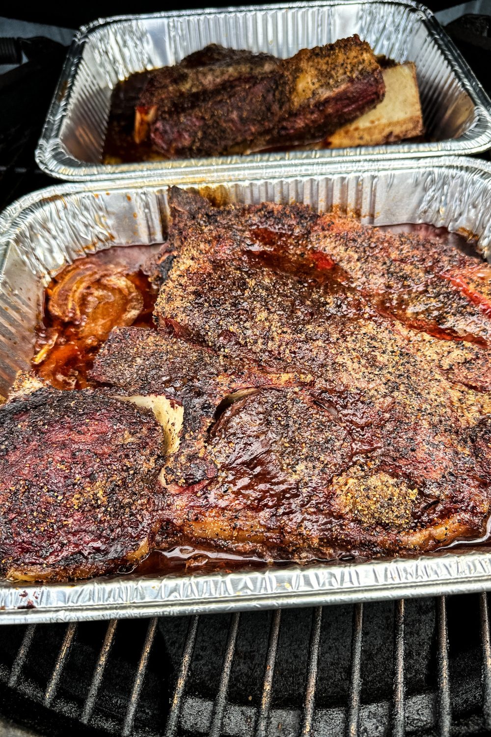 When the roast has been on the grill for 3 hours or reaches an internal ...