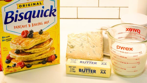 Easy Blue Cheese Biscuits Made with Bisquick - Beyer Eats and Drinks