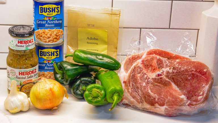 Crock Pot Smoked Pork Chile Verde - Beyer Eats and Drinks