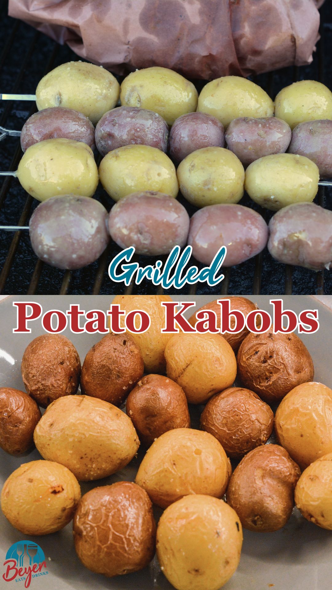 Delicious Grilled Baby Potato Kabobs Recipe - Beyer Eats and Drinks