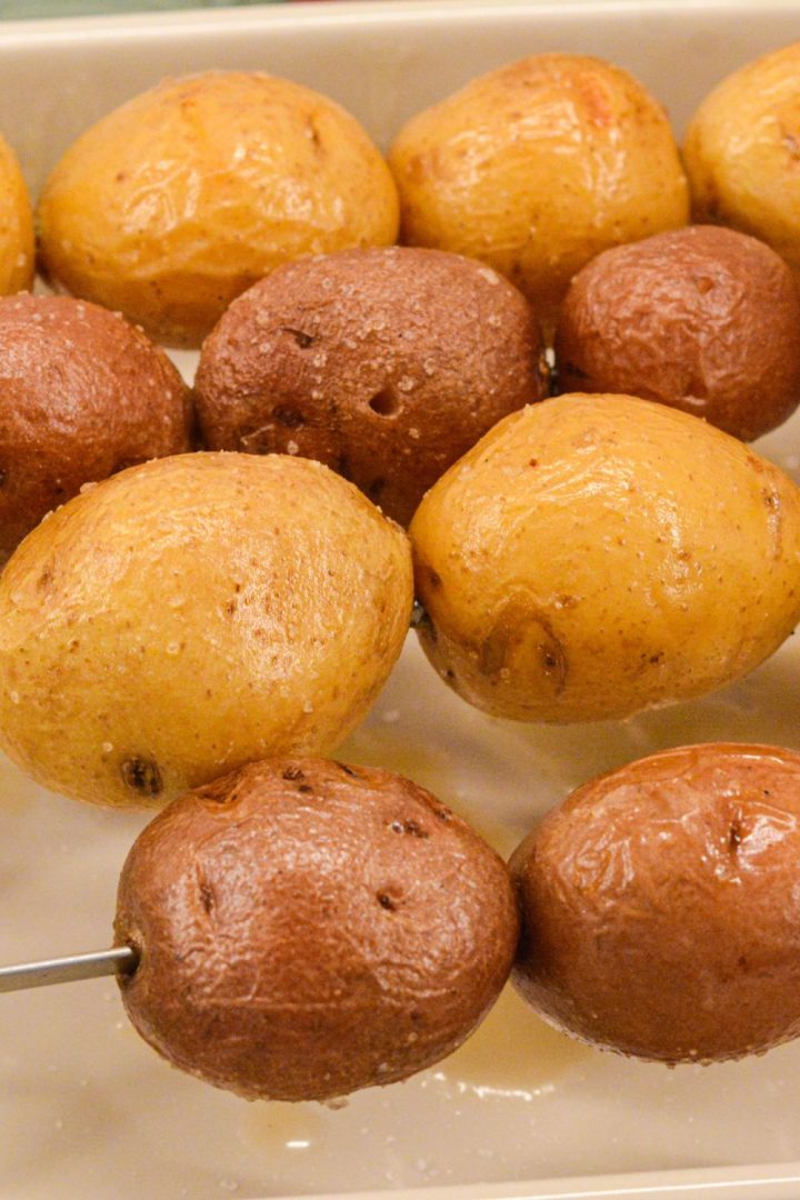 Delicious Grilled Baby Potato Kabobs Recipe - Beyer Eats and Drinks