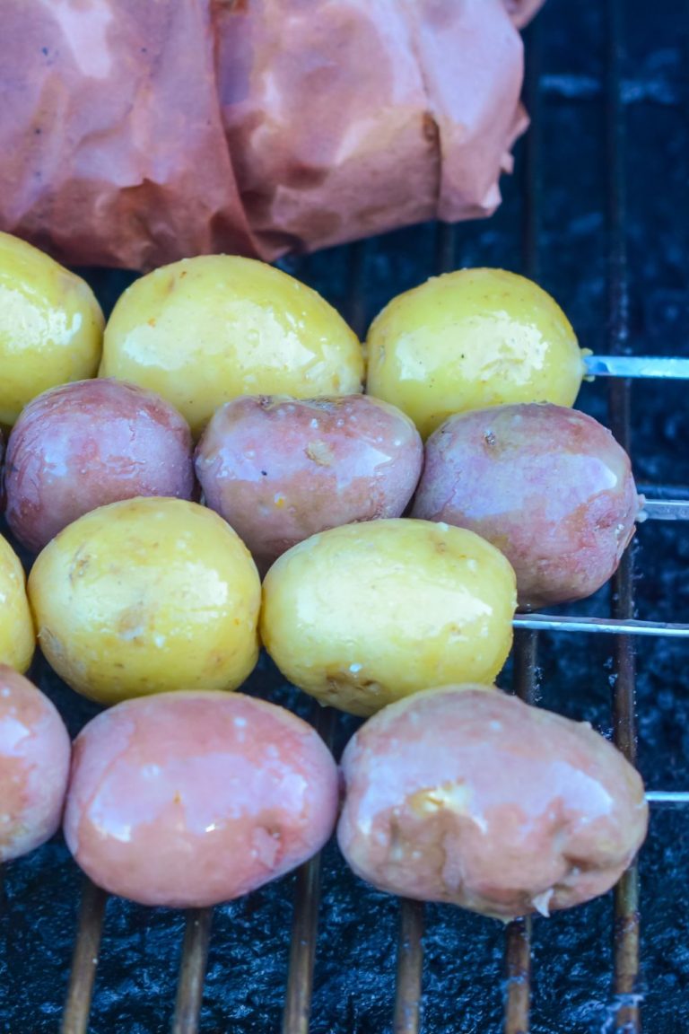 Delicious Grilled Baby Potato Kabobs Recipe - Beyer Eats and Drinks
