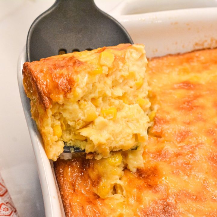 Easy Creamy Corn Pudding Casserole - Beyer Eats and Drinks